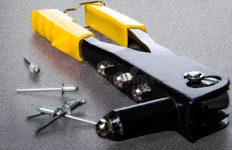 Rivet Mounting and Consumables Stock Photo - Image of construction ...