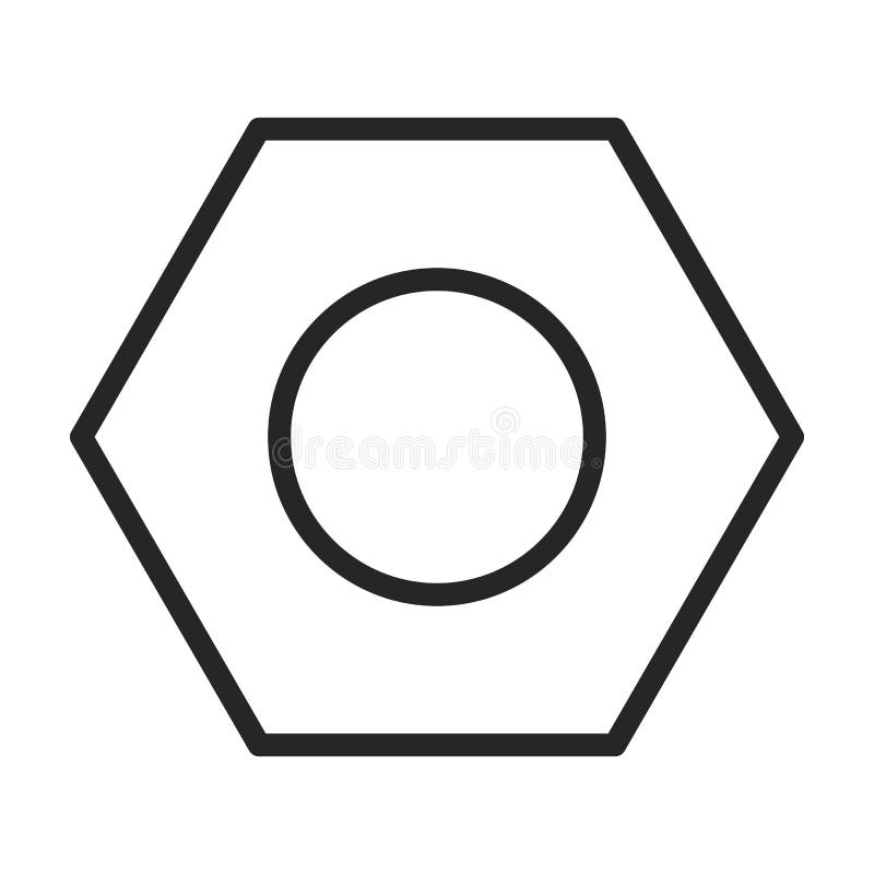 Rivet Nut Vector Icon.Outline Vector Icon Isolated on White Background ... Rivet Nut Vector Icon.Outline Vector Icon Isolated on White Background ...
