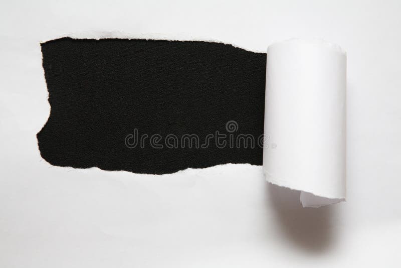 Det Sönderrivna Pappersarket Arkivfoto - Bild av förstörelse ...