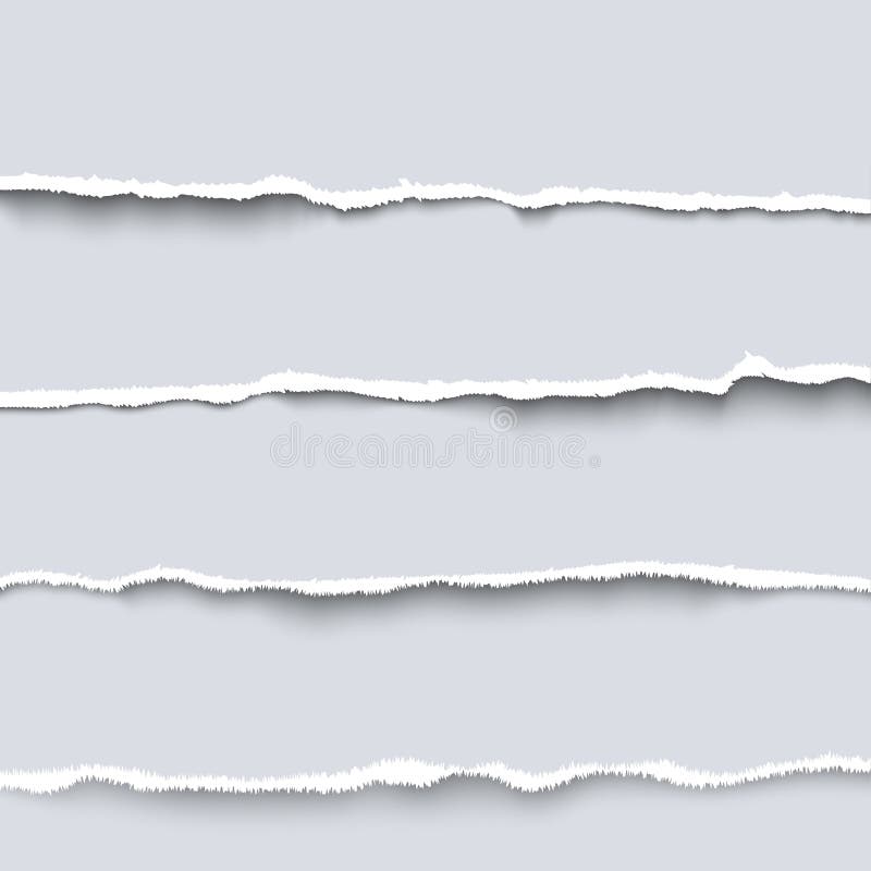 Rivet Papper Samlingen Av Gräsplan Lappar Papp Med Rev Sönder Kanter ...