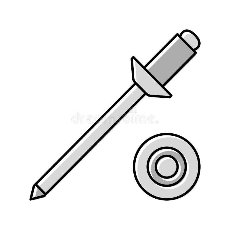Rivet Color Icon Vector Illustration Stock Vector - Illustration of ... Rivet Color Icon Vector Illustration Stock Vector - Illustration of ...