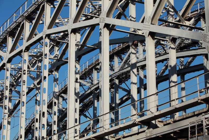 Riveted bridge stock image. Image of construction, continuity - 41910279