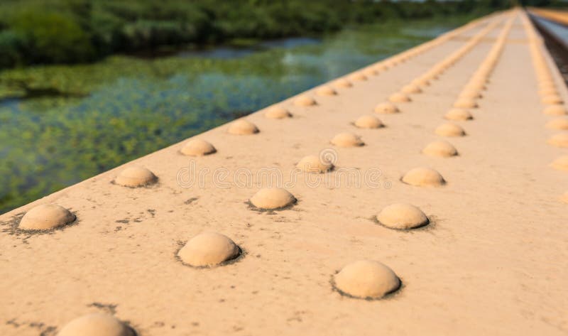 Riveted bridge section stock photo. Image of metal, engineering - 32830482