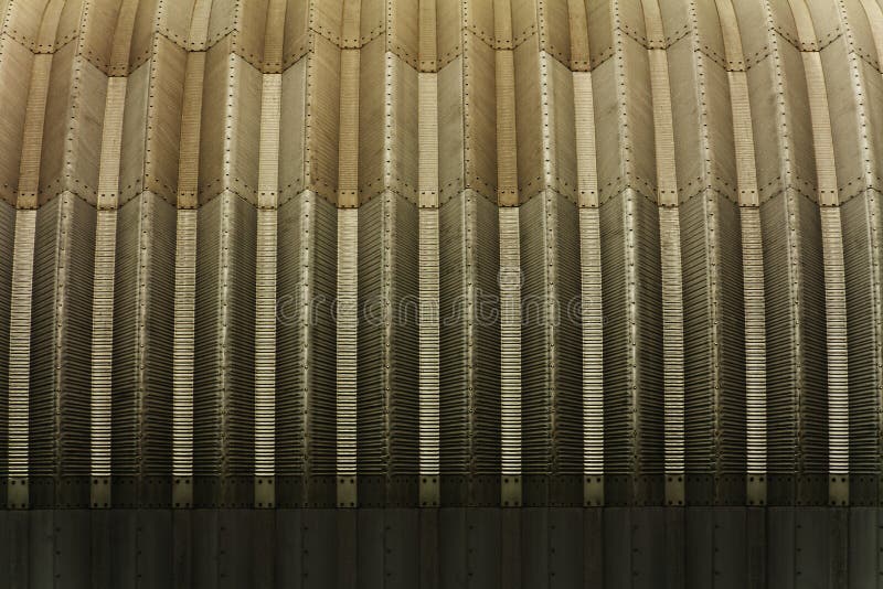 Texture of a Pre-fabricated Metal Hangar Surface Stock Photo - Image of ...