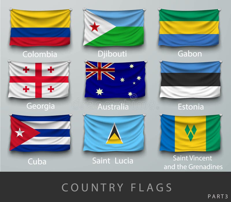 Flags European Countrys Stock Illustrations – 50 Flags European ...