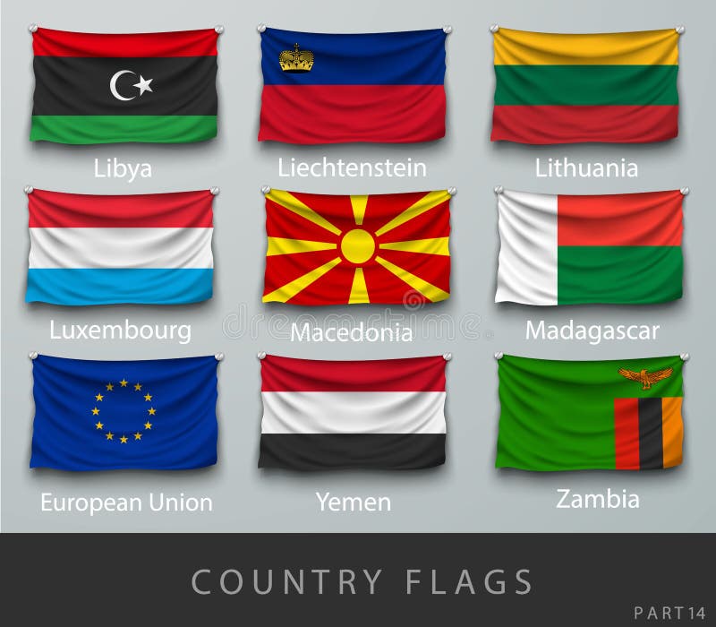 Flags European Countrys Stock Illustrations – 50 Flags European ...