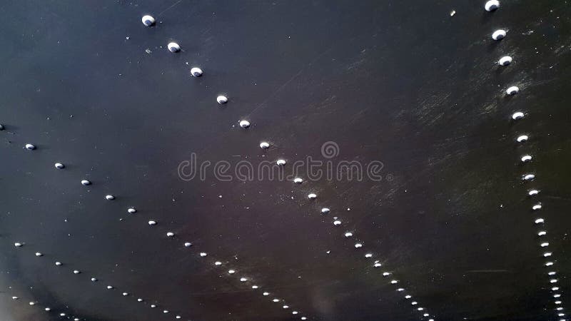 Riveted Metal Surface. Old Metal with Rivets Stock Image - Image of ...
