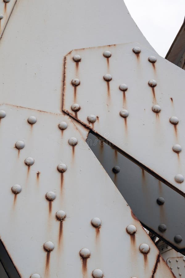 Riveted Rusty Metal Texture Background Stock Image - Image of pattern ...