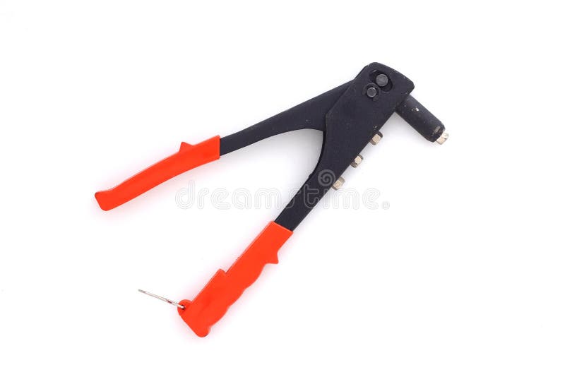 A Riveter for Crimping Aluminum Rivets. Tools for Assembly in a Machine ...