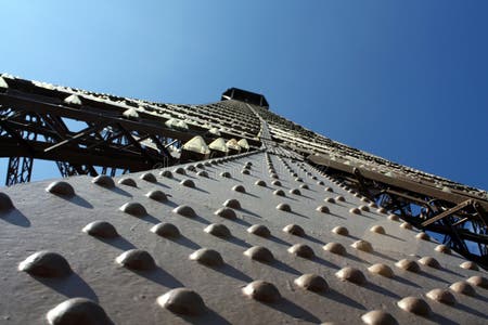 The Rivets in the Construction of the Eiffel Tower Stock Photo - Image ...