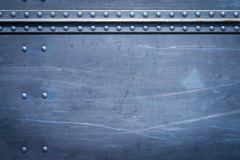 Rivets on metal stock image. Image of metal, rivets, scratches - 11686151
