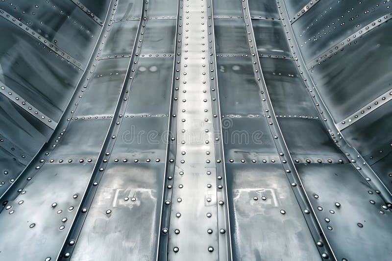 Rivets Secure Metal Panels, a Study of Industrial Design, Geometric ...