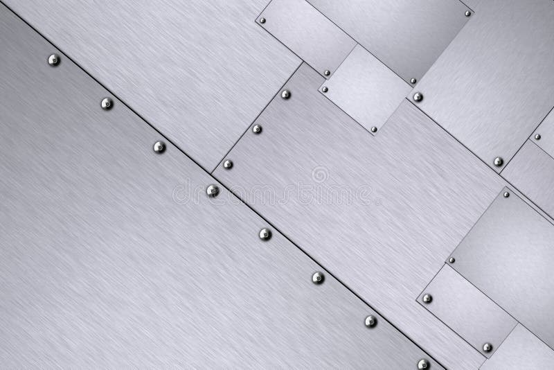 Rivets in steel stock illustration. Illustration of fastened - 15663345