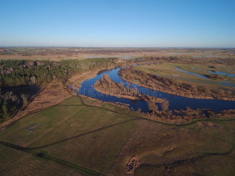 Fleuve Warta - Pologne image stock. Image du oder, occidental - 15895001