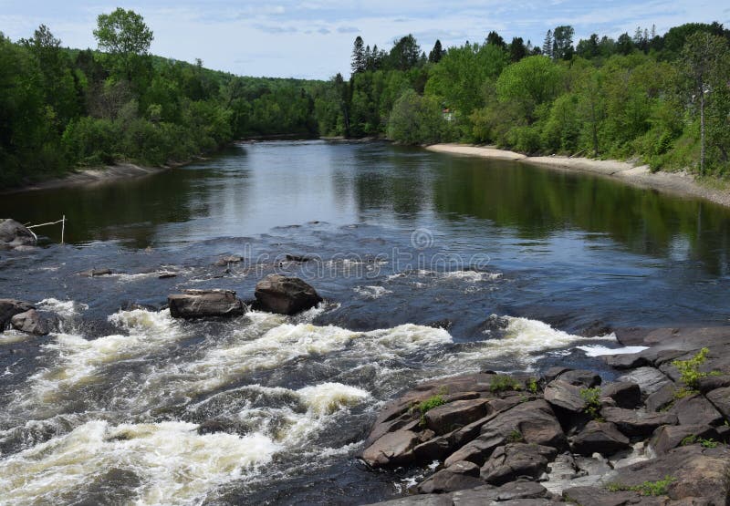 Riviere Rouge at Labelle stock image. Image of outdoors - 321203857