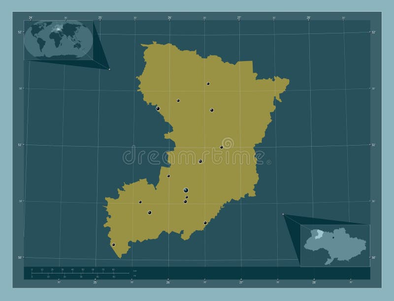 Rivne, Ukraine. Solid. Major Cities Stock Illustration - Illustration ...