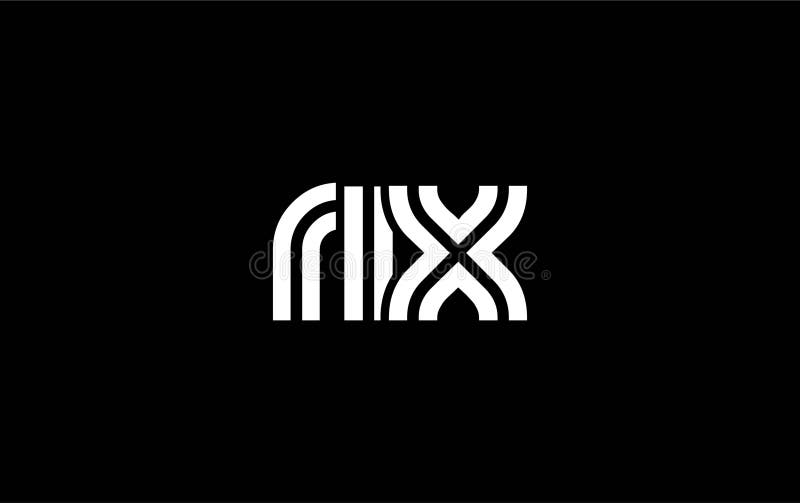 RIX Creative Unique Modern Letter Logo Design Stock Vector ...