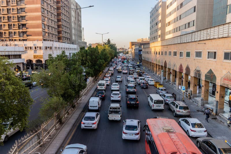 RIYADH, SAUDI ARABIA - NOVEMBER 29, 2021: Al Bathaa Road in Riyadh ...