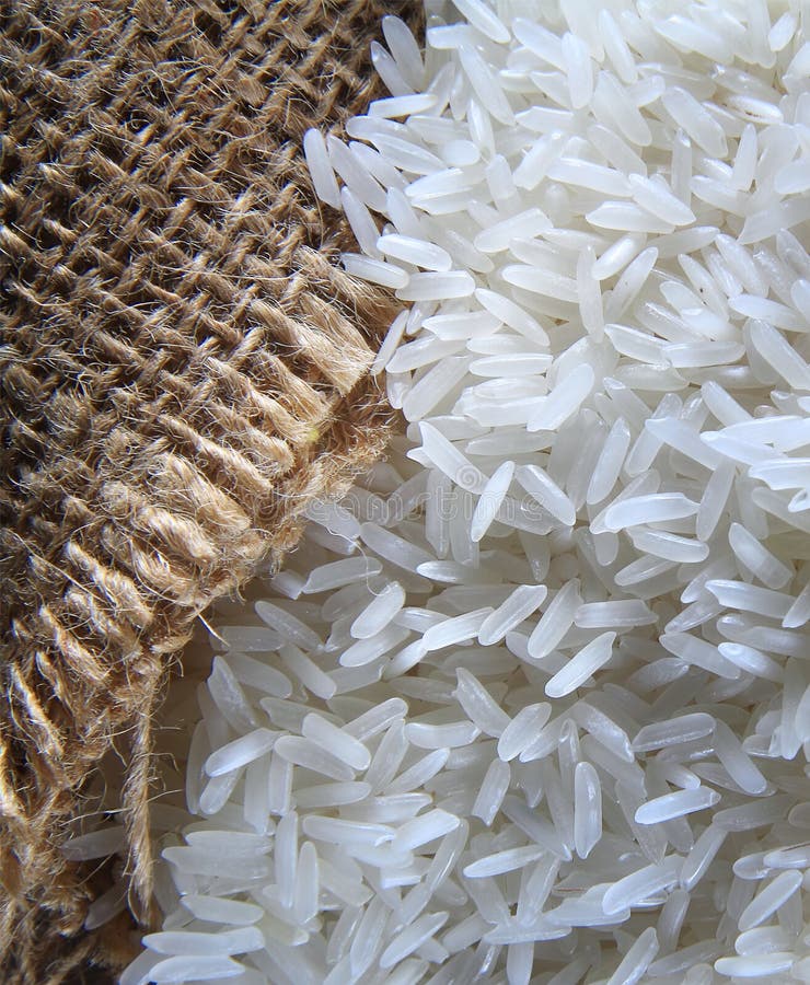 Emballage de sac de riz photo stock. Image du affermage - 65510536