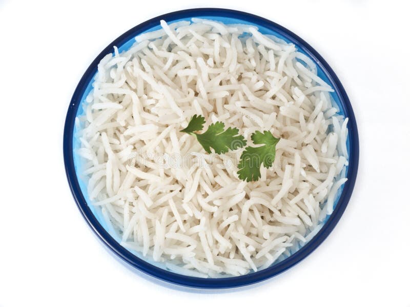 Riz Basmati Cru Dans La Cuvette Image stock - Image du organique ...