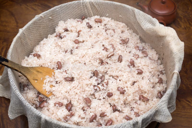 Riz bouilli de haricot photo stock. Image of cuisinier - 37047618