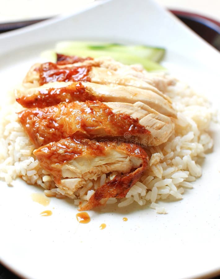 Riz rôti de poulet photo stock. Image du poulet, rôti - 34742070