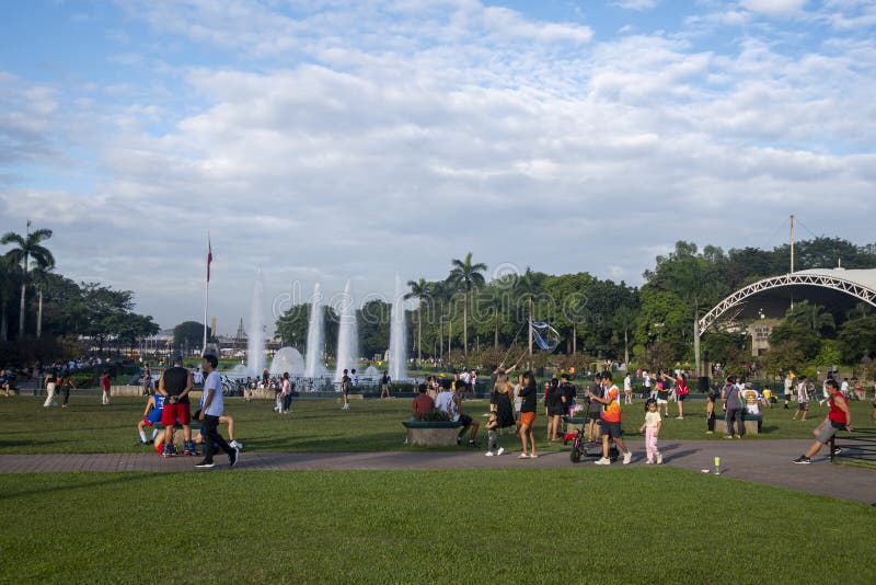 Rizal Park in the Morning in Manila, Philippines Editorial Photo ...