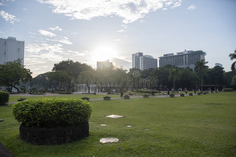 Rizal Park in the Morning in Manila, Philippines Editorial Photography ...