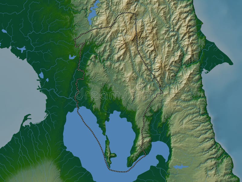 Rizal, Philippines. Physical. No Legend Stock Illustration ...