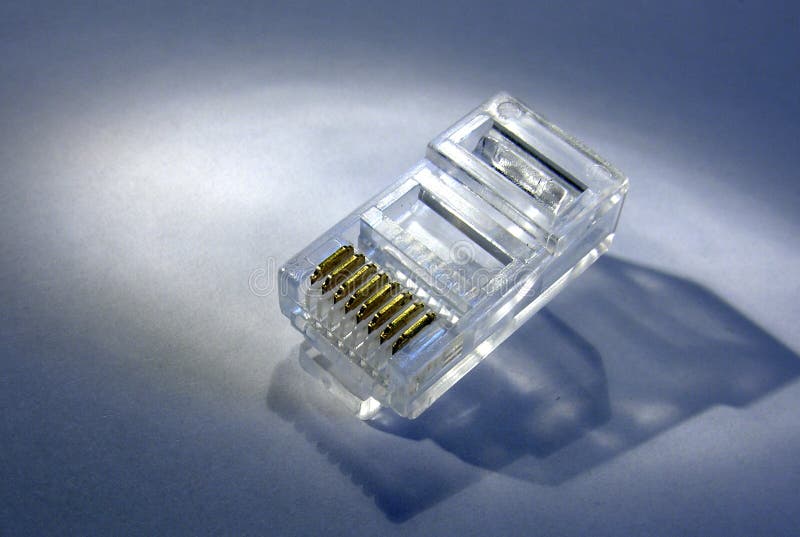 Broadband cable RJ-45 stock image. Image of connecting - 321791