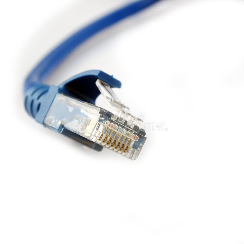 RJ-45 broadband cable stock image. Image of communication - 14958297
