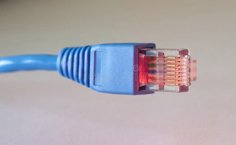 An RJ45 Computer Ethernet Network Connector Stock Photo - Image of ...