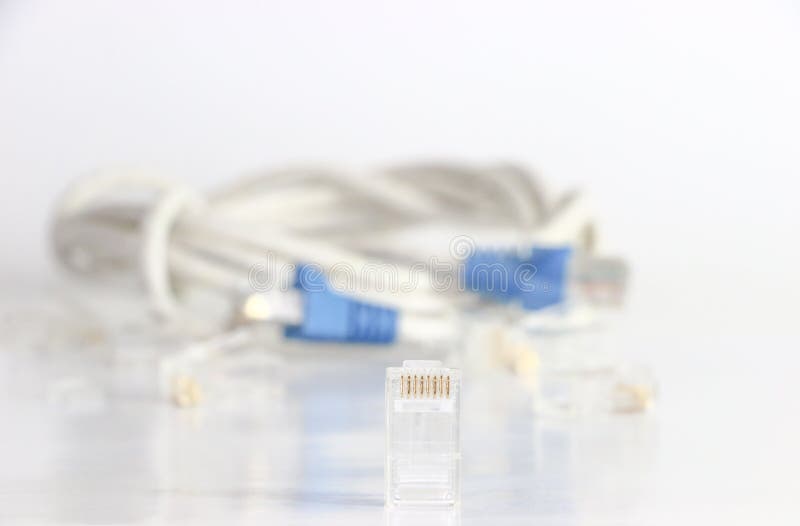 RJ 45 Jack for lan network stock image. Image of connector - 139278137