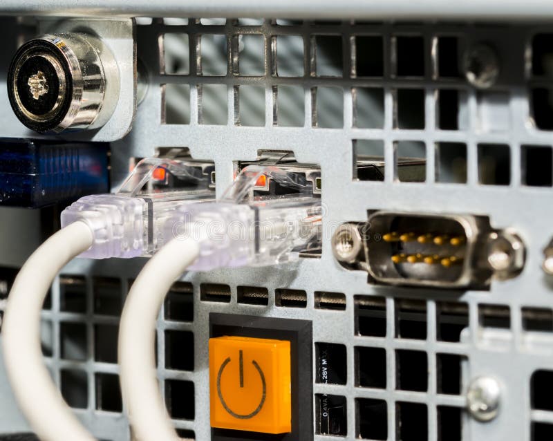 Close-up Datacenter Utp Cableconnectors Stock Photo - Image of network ...