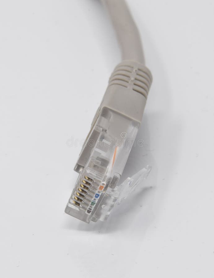 RJ45 CAT5 cable stock photo. Image of information, ethernet - 109191264