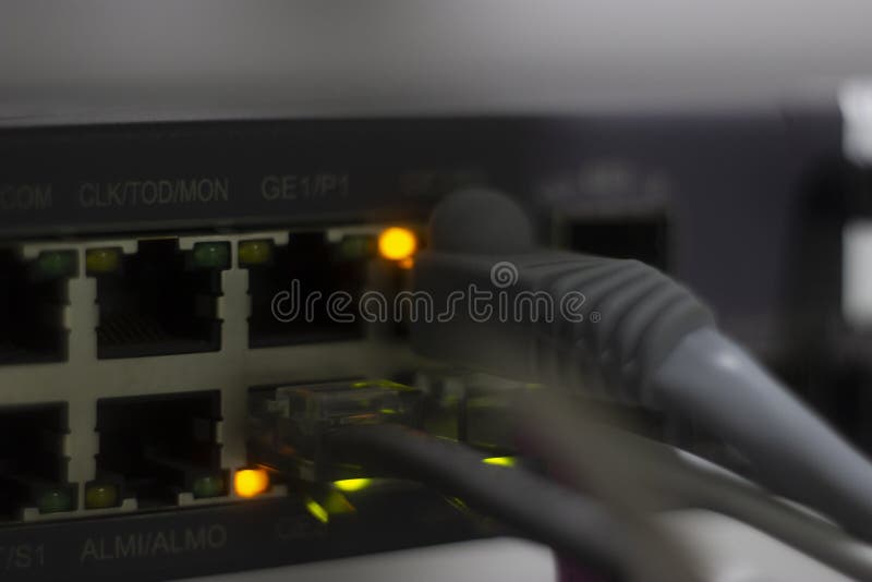 RJ 45 Ethernet Lan or Wan Switch Stock Photo - Image of choosing ...