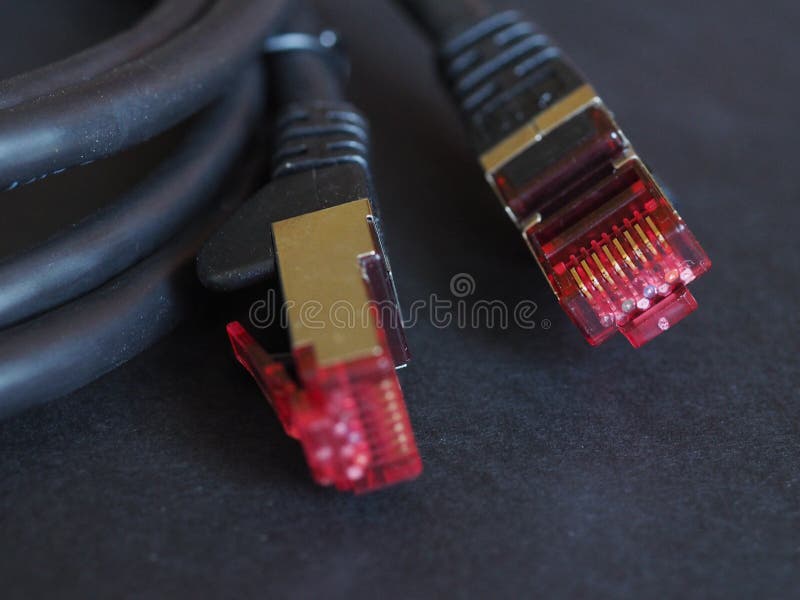 RJ45 ethernet plug stock image. Image of network, plug - 123318687