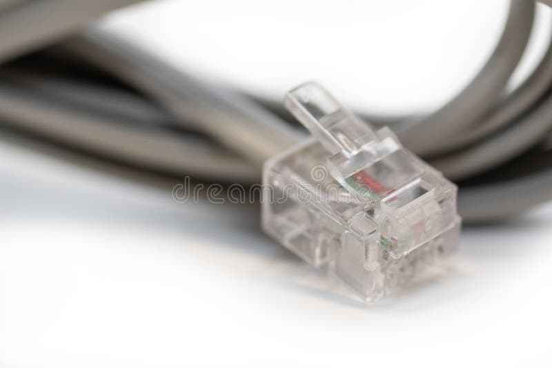 Rj25 Extension Cable 6 Pin 6p6c Connector Stock Photos - Free & Royalty ...