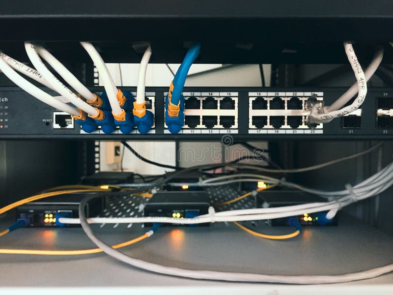 RJ45 Lan cables stock illustration. Illustration of bumper - 283254126