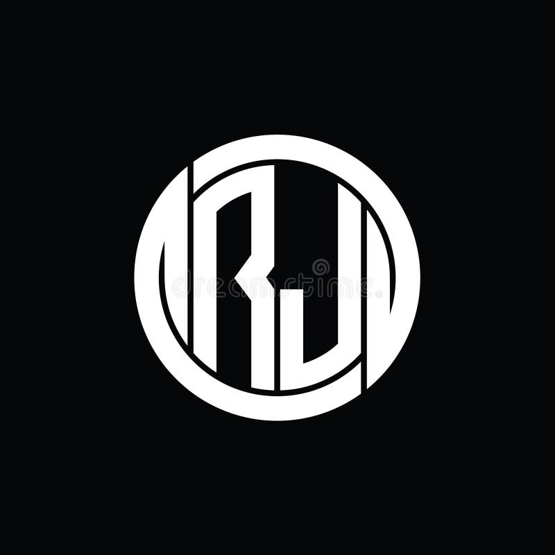 RJ Logo Monogram Shield Inside Circle Shape Vector Images Design ...