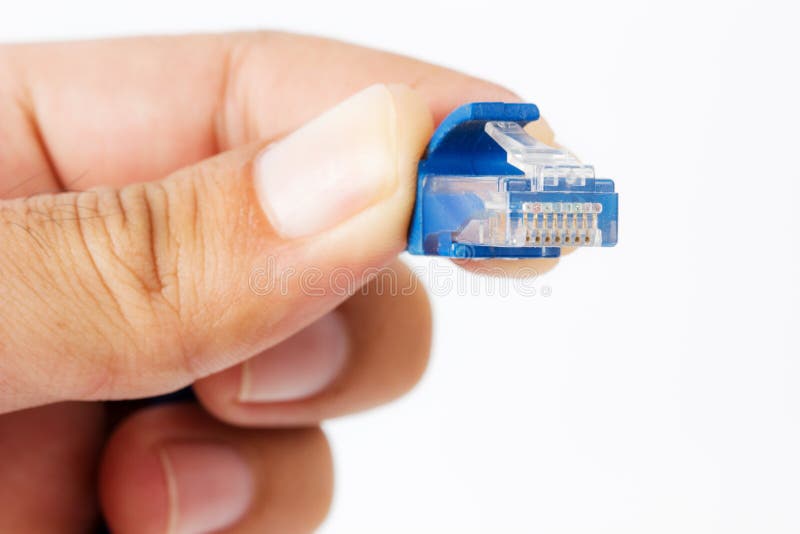 RJ-45 broadband cable stock image. Image of communication - 14958297