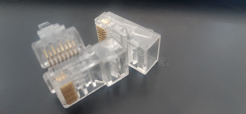 RJ45 network connector stock image. Image of white, wheel - 241813191