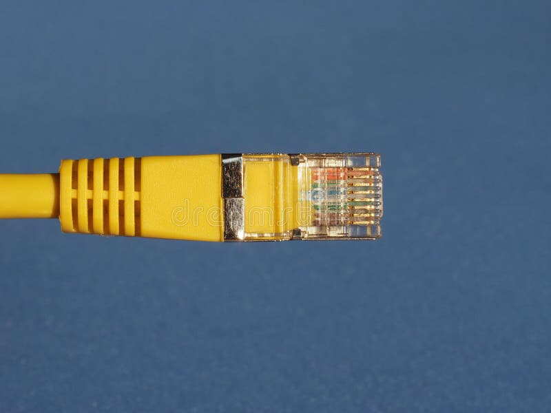 RJ45 ethernet plug stock photo. Image of electronics - 110049316