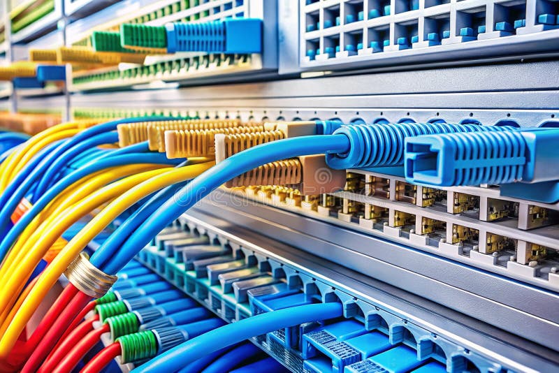 RJ45 UTP Cat6 LAN Internet Cables for Networking Devices Stock ...