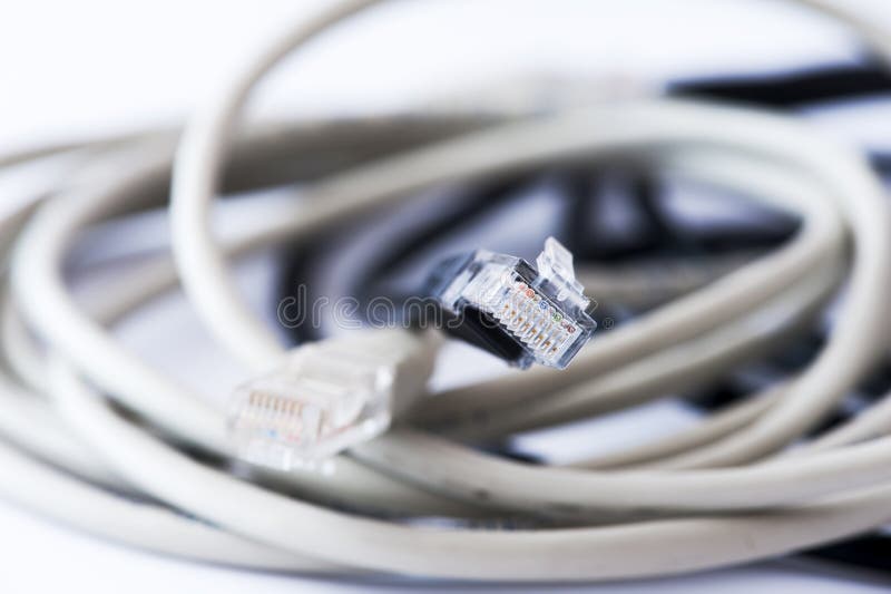 Rj45 connector cables stock photo. Image of router, macro - 29082012