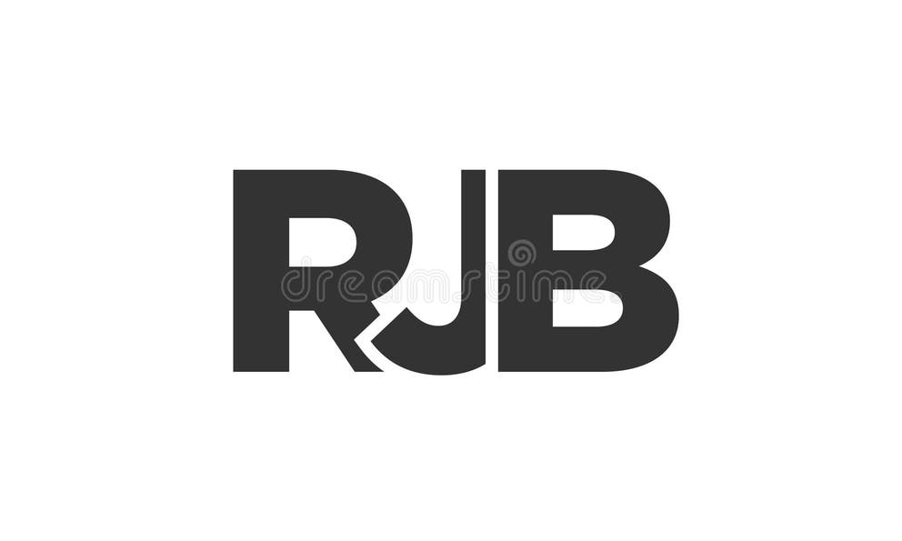 RJB Logo Design Template with Strong and Modern Bold Text. Initial ...