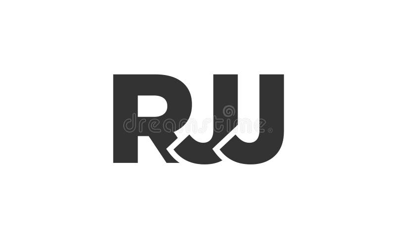 RJJ Logo Design Template with Strong and Modern Bold Text. Initial ...