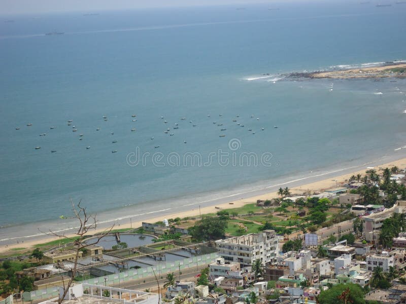 RK Beach, Visakhapatnam, India Stock Photo - Image of osean, hills ...