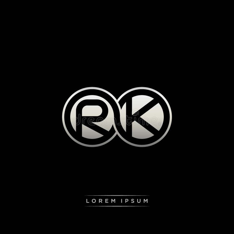 RK Letter Monogram Strong and Bold Logo Stock Vector - Illustration of ...