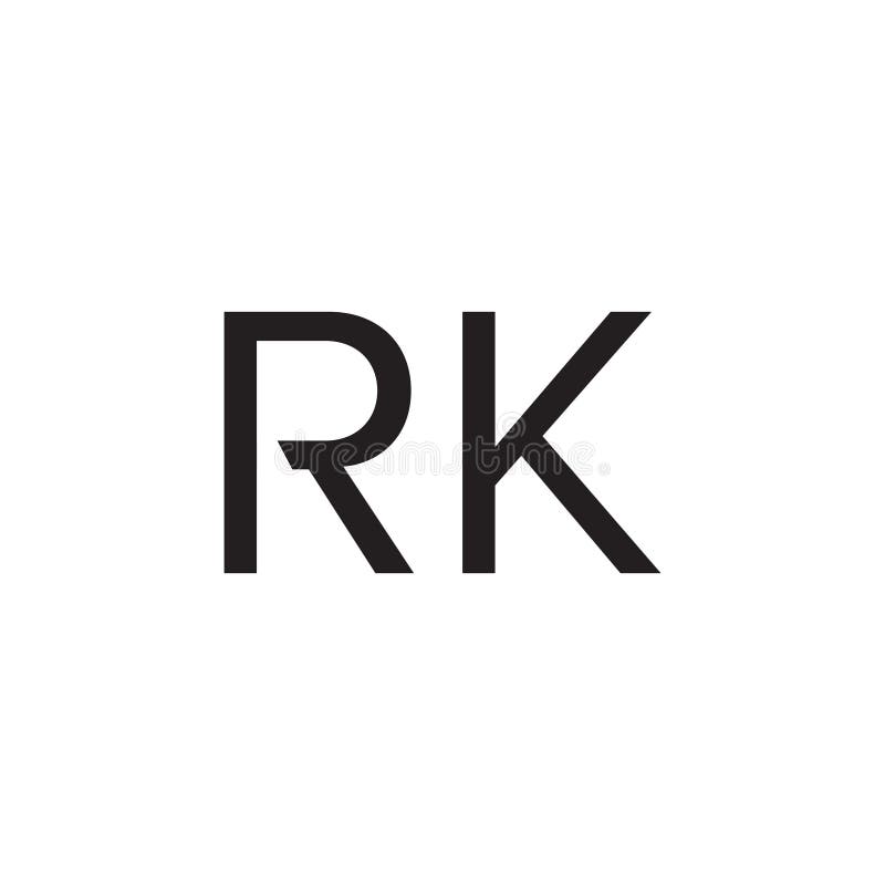 Rk Initial Letter Vector Logo Icon Stock Vector - Illustration of ...